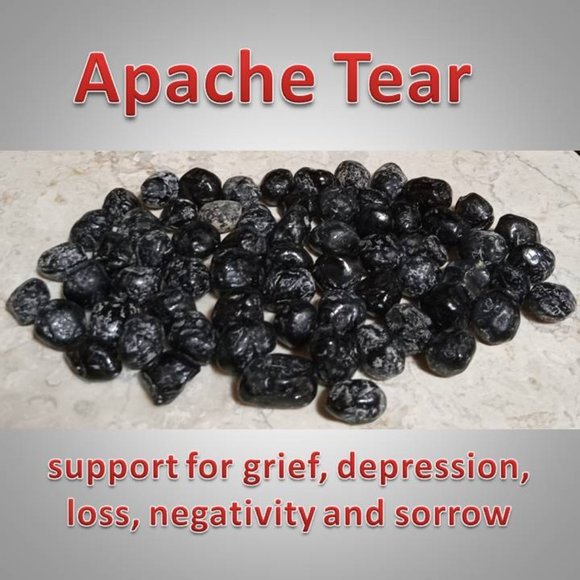Accents | Apache Tear Stone Rock Crystal Healing Support For One Stone ...